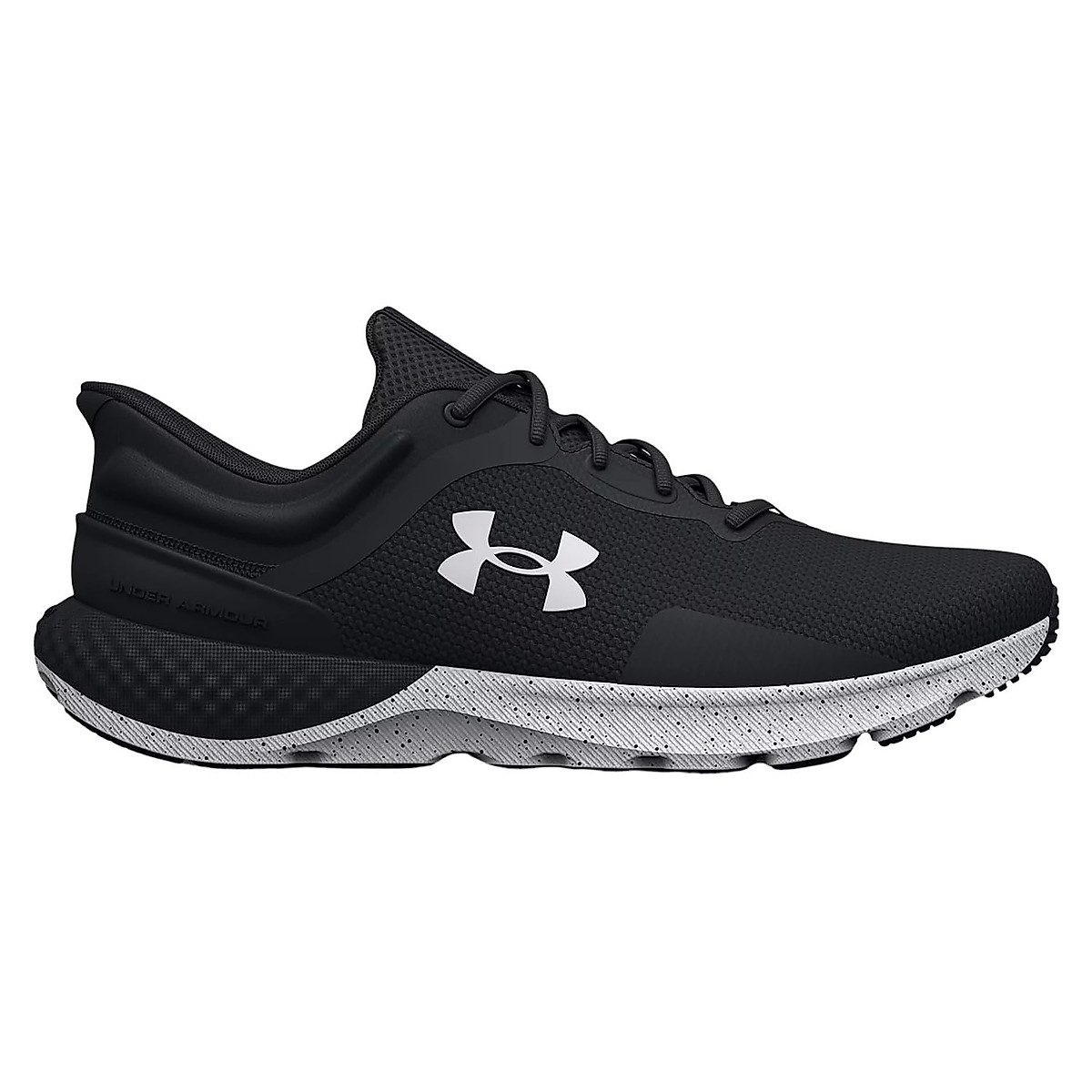 Under Armour Women's Charged Escape 4 Running Shoe, (002) Black/Black/White, 8