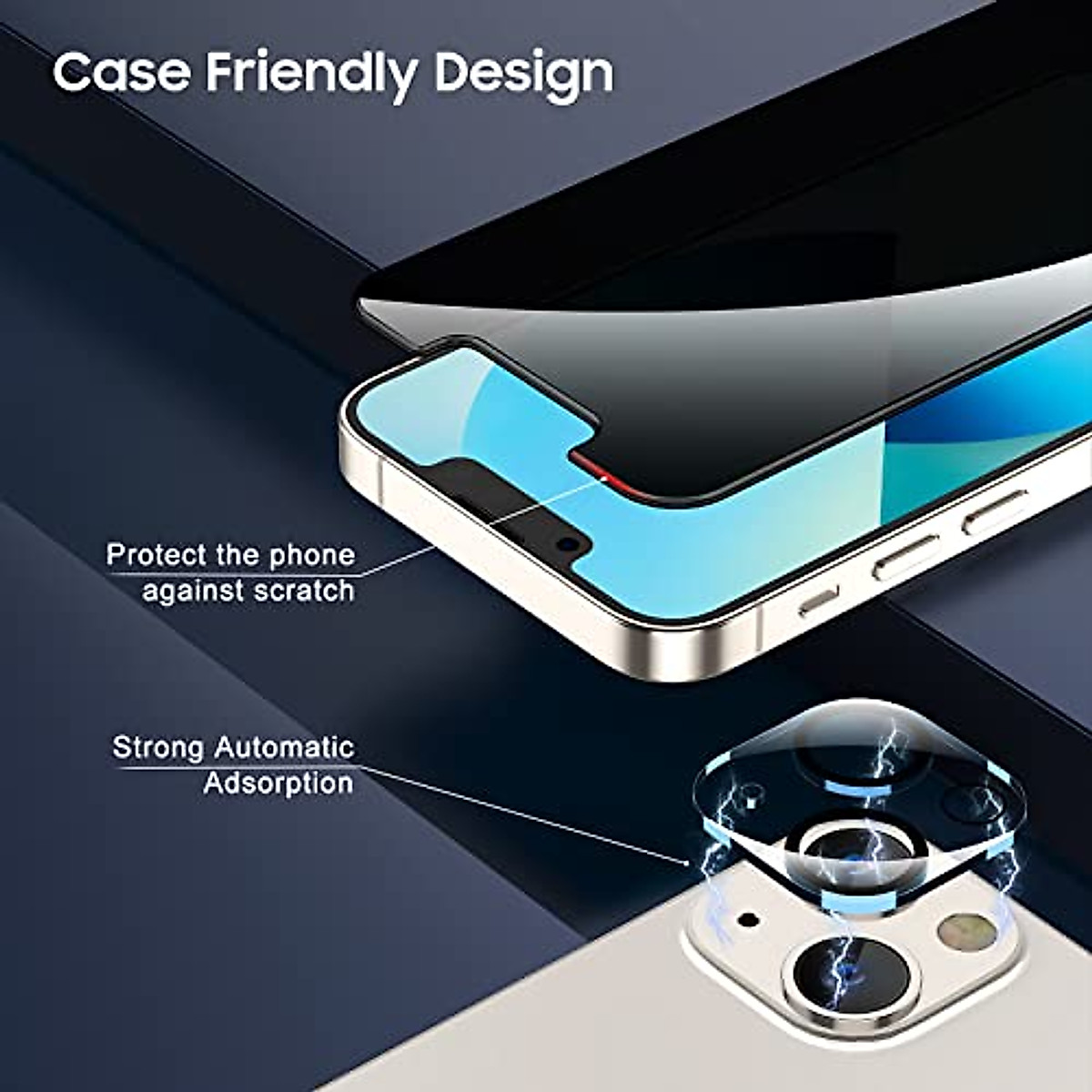 UniqueMe for iPhone 15 Screen Protector - 2 Pack