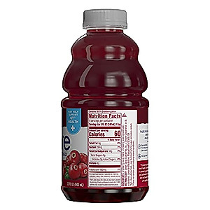 Ocean Spray 100% Pure Cranberry Juice, 32 Ounce (Pack of 8)