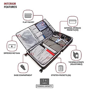 SwissGear 7895 Premium Rolling Garment Bag, Heather Grey, Carry-On Spinner Edition