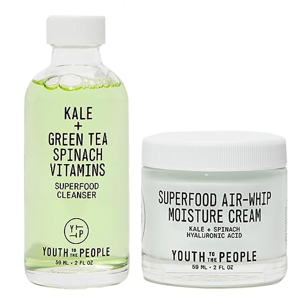 Youth To The People Superfood Daily Duo Kit - Superfood Cleanser (2oz) + Air-Whip Moisture Cream (2oz)