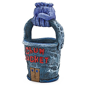 Penn-Plax Spongebob Squarepants Officially Licensed Aquarium Ornament – The Chum Bucket – Medium