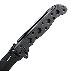 COLUMBIA RIVER KNIFE & TOOL CRKT M16-01KZ EDC Folding Pocket Knife: Everyday Carry, Black Blade, Automated Liner Safety, Nylon Handle, Pocket Clip