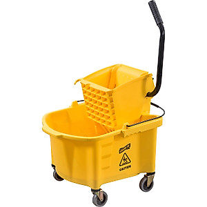 Genuine Joe GJO60466 Splash Shield Mop Bucket/Wringer 26 QT