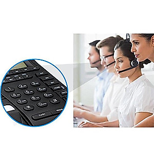 Corded Phone with Caller ID, Home Office Phone with Noise Cancellation Headphone Call Center Phone with Headset Business Telephone Landline with Speakerphone