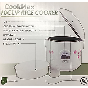 CookMax 10 Cup Rice Cooker (2-20 cups of cooked rice)