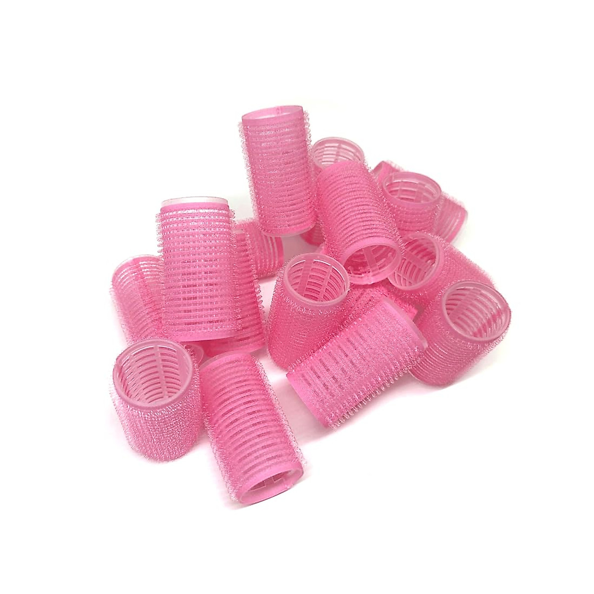 Set of 16 - Medium Size Self Grip Hair Rollers Pro Salon Hairdressing Curlers