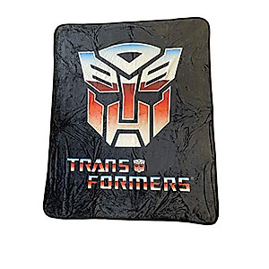 Transformers Hasbro Autobot Symbol 80's Cartoon Printed Plush Throw Blanket