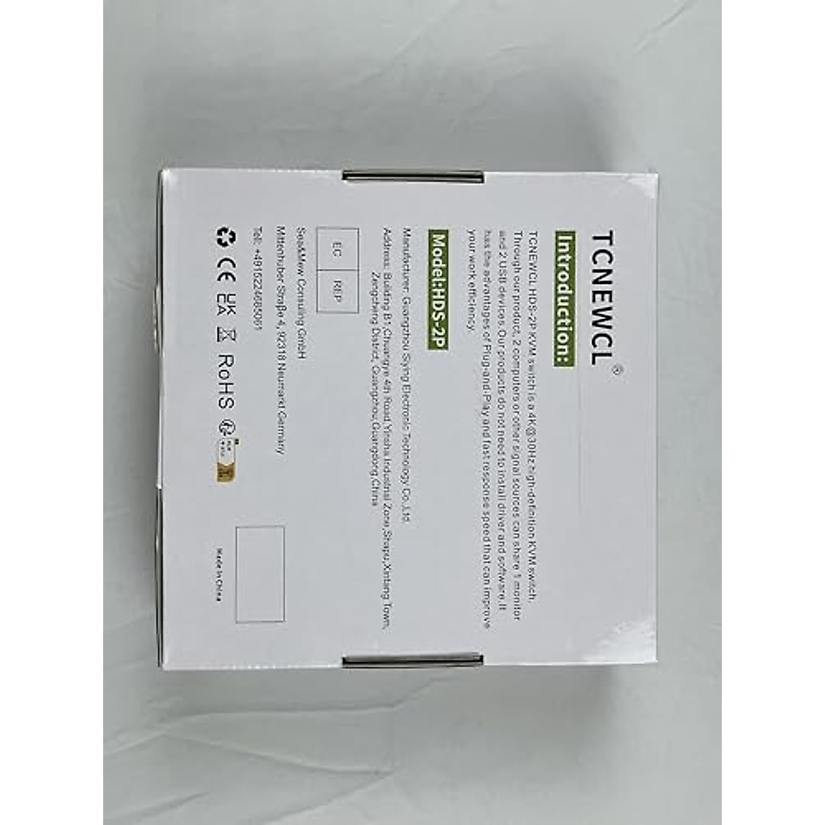 4K HDMI KVM Switch 2 Port, Support 4K@30Hz, for 2 Computers Share Mouse Keyboard to 1 HD Monitor, Included 2 HDMI Cables and Wire Desktop Controller