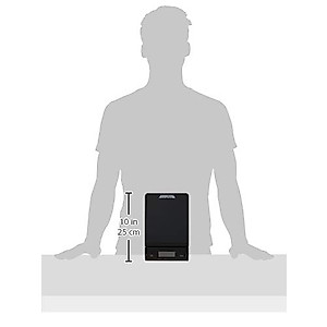 Accuteck 50 lb All-in-One Black Digital Shipping Postal Scale with Adapter (W-8250-50B)