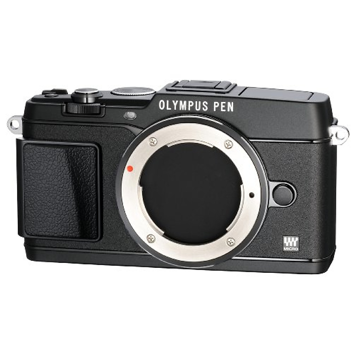 Olympus E-P5 16.1MP Mirrorless Digital Camera with 3-Inch LCD- 15mm body cap lens BCL-1580 set (Black) - International Version (No Warranty)