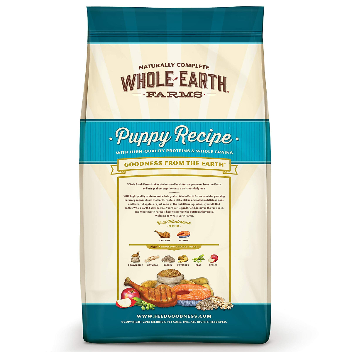 Whole Earth Farms Healthy Grains Dry Puppy Food, Chicken and Rice Recipe - 25 lb Bag