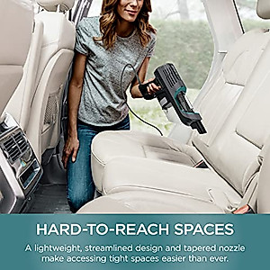 Shark HH202 Ultralight Corded Handheld Vacuum with Self-Cleaning Power Brush & Crevice Tool, Hypervelocity Suction & Removable, Perfect for Pets, Teal, 0.35 Qt. Dust Cup