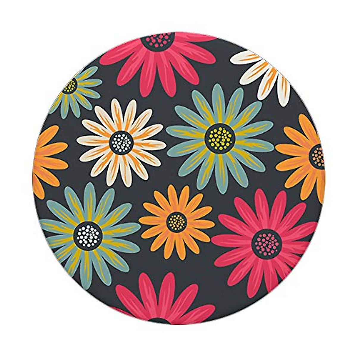 Modern Florals on Grey PACJ0194 PopSockets PopGrip: Swappable Grip for Phones & Tablets