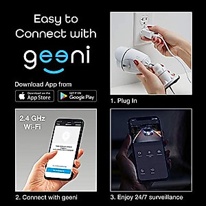 Geeni Hawk HD 1080p Outdoor Security Camera | IP66 Weatherproof WiFi Surveillance with Night Vision, 2-Way Audio, and Motion Detection | Compatible with Alexa and Google Home