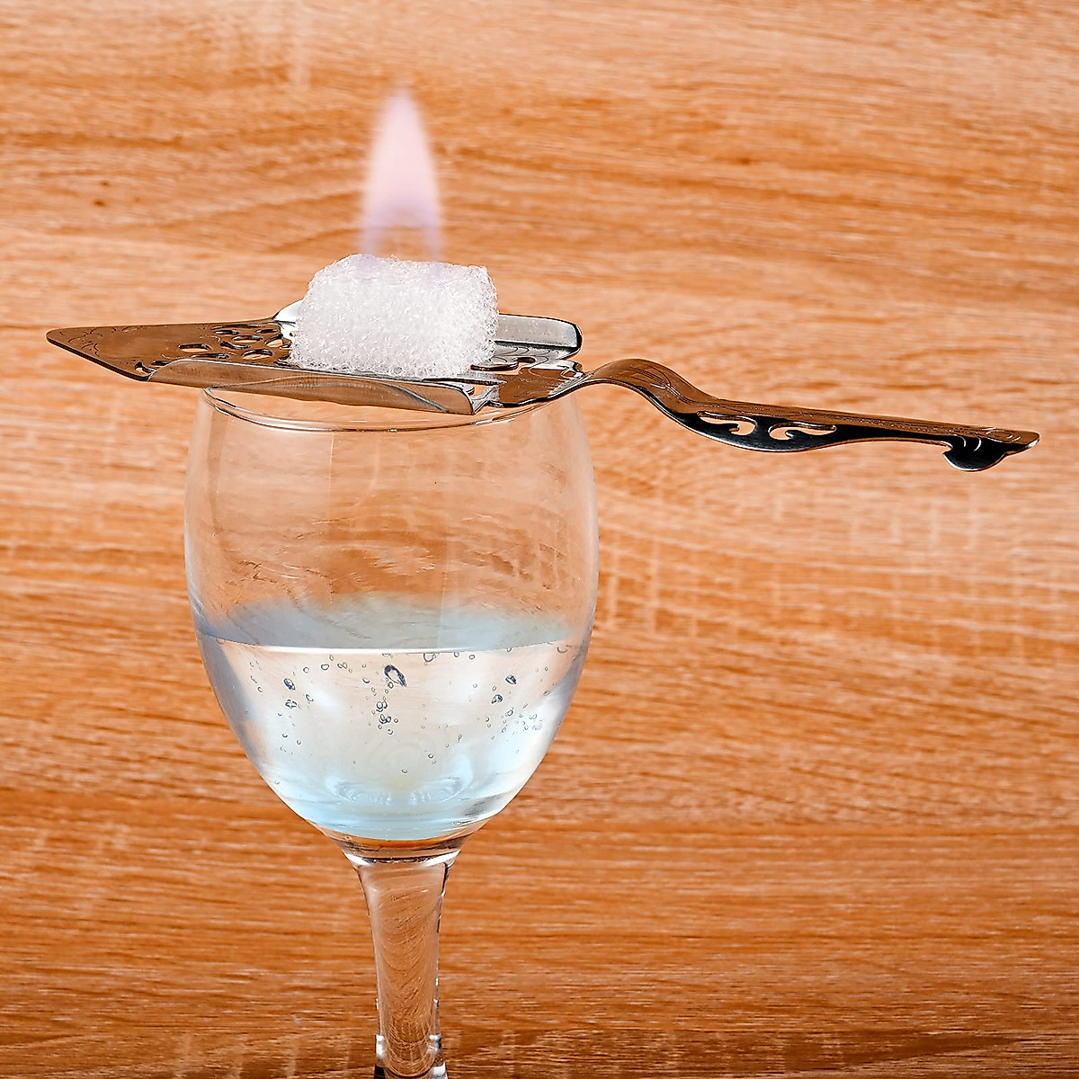 Absinthe Spoons for Absinthe Set ORNOOU 3 Pieces of Stainless Steel Wormwood Cocktail Bar Glass Cup Drinking Filter Vintage