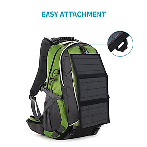 Renogy 21W Portable Foldable Solar Panel Charger Water Resistant Cover with Triple USB Ports for Hiking or Traveling, Nylon Kickstand, 21 Watts