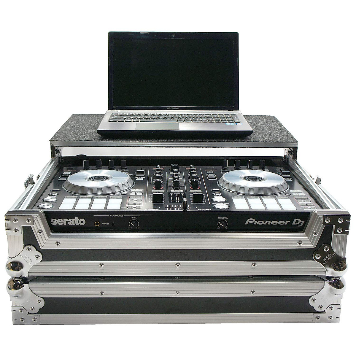 Harmony Audio HCDDJSRLT Flight Glide Laptop Stand Tray DJ Custom Case Compatible with Pioneer DDJ-SR2 Controller (V2)