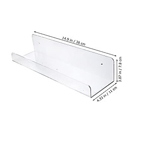 HOLIDYOYO 3pcs Shelf Storage Shelves Wall Mounted Hanging Rack Play Mats for Floor Wall Bookshelves Multifunctional Storage -Mounted Mounted Acrylic Rack Plastic