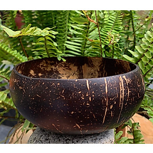 Marasol Coconut Bowls with Spoons 2x All Natural, Vegan | Smoothie Bowls, Acai | Gift Ready Packaging | Eco Friendly, Zero Waste | Handcrafted