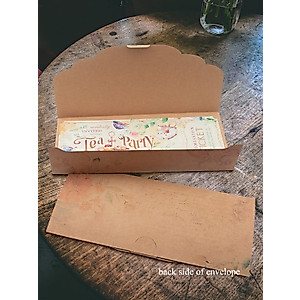 Summer-Ray 24 sets Garden Tea Party Invitation with Envelope Holder Birthday Invitation Princess Tea Party Social Event Invitation