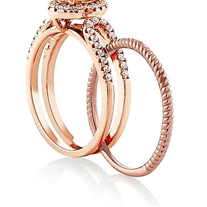 Gem Stone King 1.32 Ct Oval Black Onyx 18K Rose Gold Plated Silver Stackable Ring (Size 9)