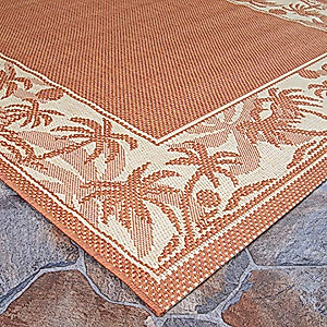 Couristan Recife Island Retreat Indoor/Outdoor Area Rug, 7'6", Terracotta-Natural