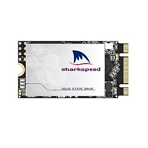 2242 NGFF 512GB M.2 SSD SHARKSPEED Plus Internal M2 SSD 3D NAND SATA III 6 Gb/s,Solid State Drive for Notebooks Desktop PC (M.2 2242 512GB)
