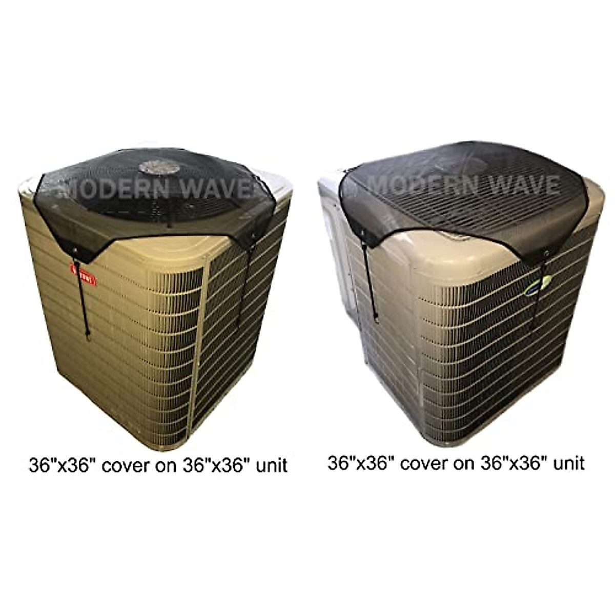MODERN WAVE Central Air Conditioner Cover for Outside Units 36 x 36 - Top Universal Outdoor AC Cover Defender (Mesh, 36" x 36")