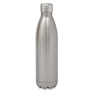 Manna Vogue 25 oz. Stainless Steel Double Wall Water Bottle (Silver)