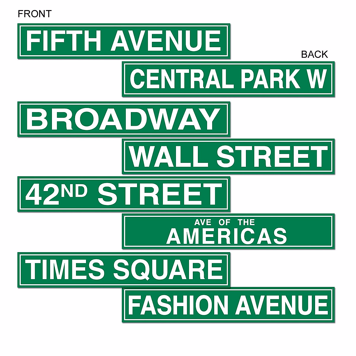 TCS Party Bundles New York City Decorations 28 Piece Bundle Banner Photo Fun Signs Street Signs