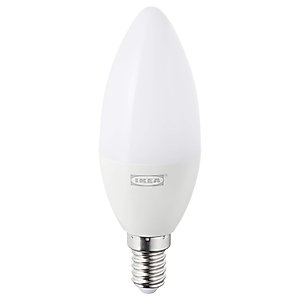 IKEA.. 403.652.67 Trådfri Led Bulb E12 400 Lumen, Wireless Dimmable Warm White, Chandelier Opal