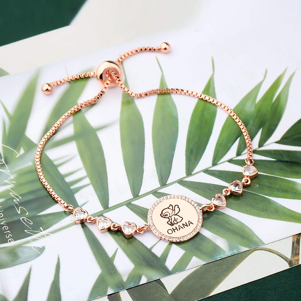 FAADBUK Funny Oh❀na Fans Bracelet Movie Inspired Gifts Oh❀na Jewelry Hawaiian Trip Adjustable Bracelet (C-RG)