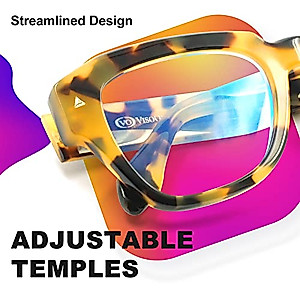 Acetate Blue Light Blocking Glasses Square with Anti Computer Glare for Gaming Reading Women and Men