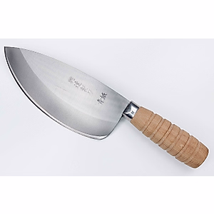 Master Kuo G-4 Medium Fish Knife with 3 layer laminated stainless steel clad, Japanese High Carbon SK5 steel & 60 hardness, Taiwan Tuna chef Knife, Medium fish knife, Long-lasting sharp edge