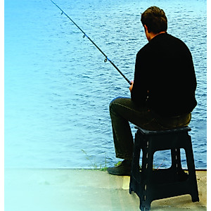 Superio Folding Step Stool 18 Inch (Grey)