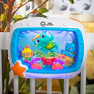 Baby Einstein Sea Dreams Soother Musical Crib Toy and Sound Machine, Newborns Plus