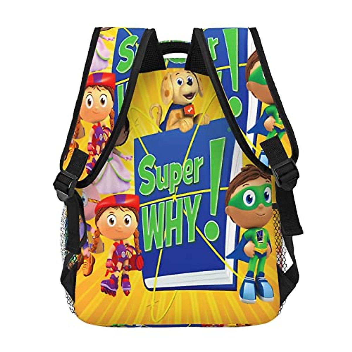 CONPELSON Backpacks Super Anime Why! Adjustable Laptop Backpack Double Shoulder Bag for Women Men Climbing Shopping Work