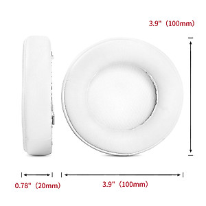 Ear Pads Compatible with Corsair Virtuoso RGB Wireless SE Gaming Headset-Memory Foam Earcups Cushions Replacement (White)