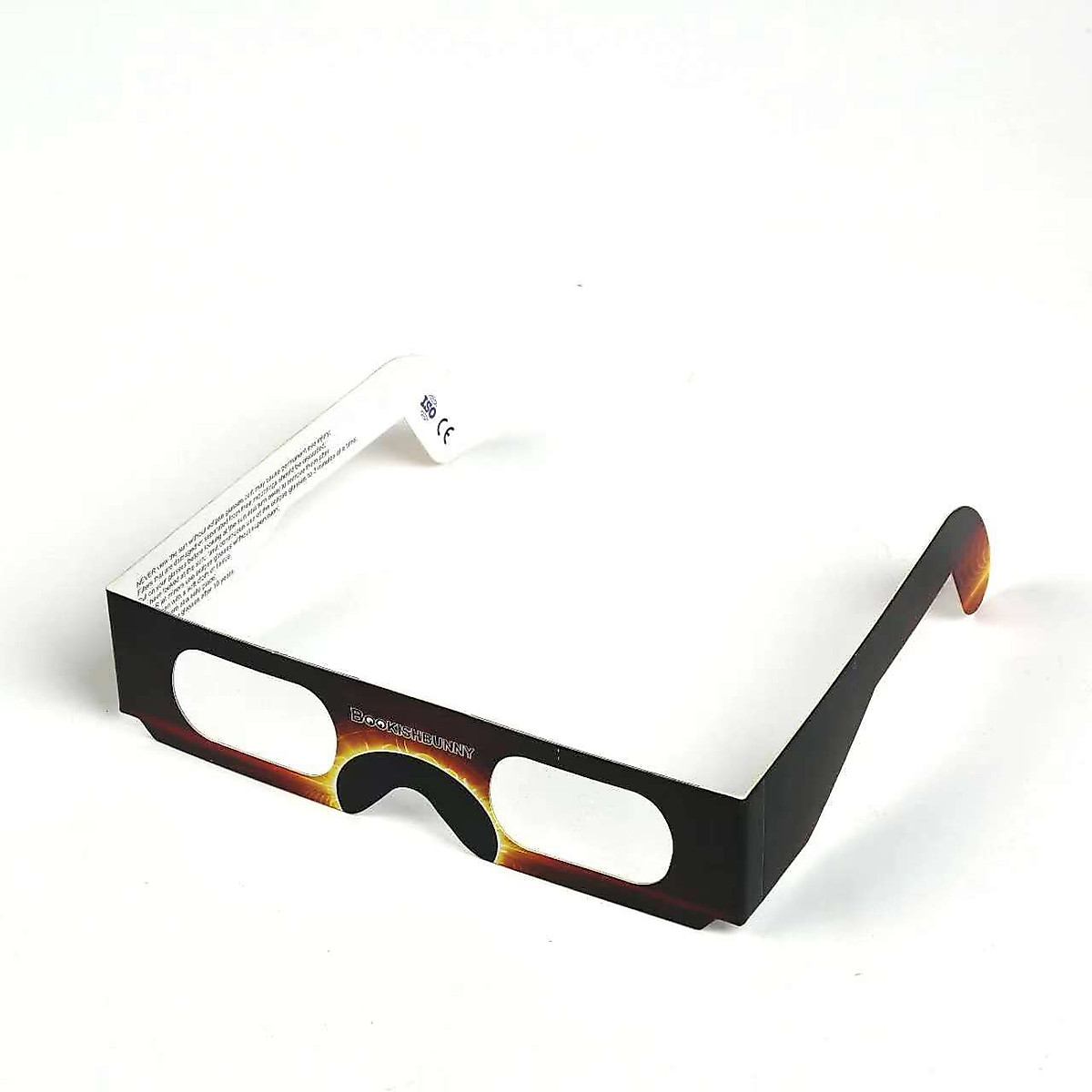 Bookishbunny 5 Pairs Solar Eclipse Viewers Paper Glasses Sun Viewing ISO Certified 5pk