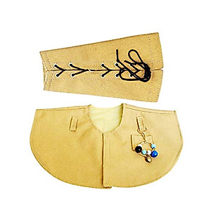 POPETPOP Parrot Anti-Scratch Shoulder Protector Multi-Purpose Bird Shoulder Shawl Bird Diaper Pad for Parakeets Cockatiels Conures Macaws Finches Lovebird Hang Bird Anklet & Toys