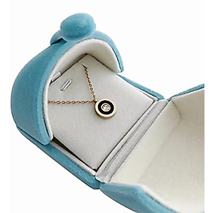 Svea Display Aqua Velvet Jewelry Packaging Case for Earrings Pendant Case Premium Grade Unique Design (jewelry not included)