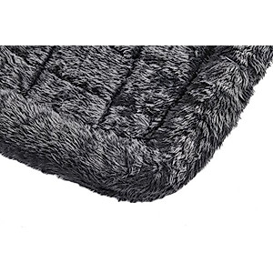 MidWest Homes for Pets 18L-Inch Gray Dog Bed or Cat Bed w/ Comfortable Bolster|Ideal for 'Toy' Dog Breeds&Fits an 18-Inch Dog Crate|Wash&Dry|1-Year Warranty,Charcoal Gray,Model:40218-GY