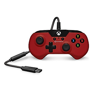 Hyperkin X91 Wired Controller for Xbox One/ Windows 10 PC (Red) - Officially Licensed by Xbox