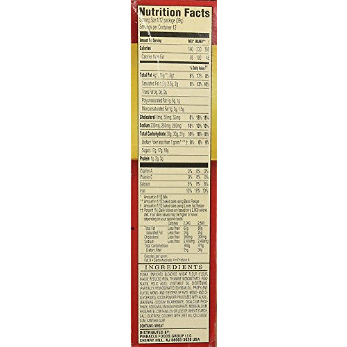 Duncan Hines Signature Red Velvet Deliciously Moist Cake Mix 1 Lb. 2.25 Oz. Box (3 Pack)