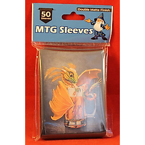 MTG Sleeves 50 MTG Standard Card Sleeves Deck Protector - Amber Beer Drink Dragon