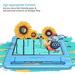 Dragon Touch KidzPad Y88X 10 Kids Tablets, 32GB, 10 inch Android Tablet, Tablet for Children, Parent Control, Preinstalled Kidoz with Shockproof Case, Straps and Stylus, 5G WiFi