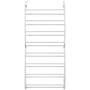Whitmor 24 Pair Over The Door Shoe Rack-White