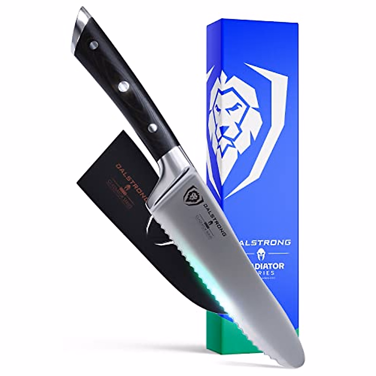 Dalstrong Ultimate Utility & Sandwich Knife - 6" - Gladiator Series Elite - Spreader - Forged German High-Carbon Steel - Sheath Included - NSF Certified