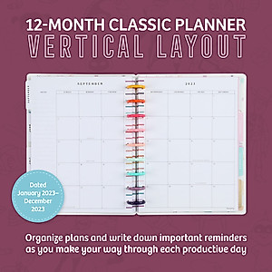 Happy Planner Disney Pixar 2023 Planner for Jan. 2023–Dec. 2023, 12-Month Daily, Weekly, and Monthly, Bright Year Vertical Layout, Classic Size, 7 Inches by 9 3/4 Inches